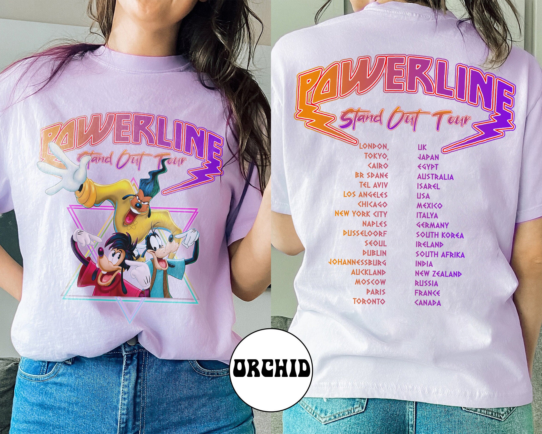 Comfort Colors Vintage Disney Powerline Shirt, Disney 90s A Goofy Movie ...
