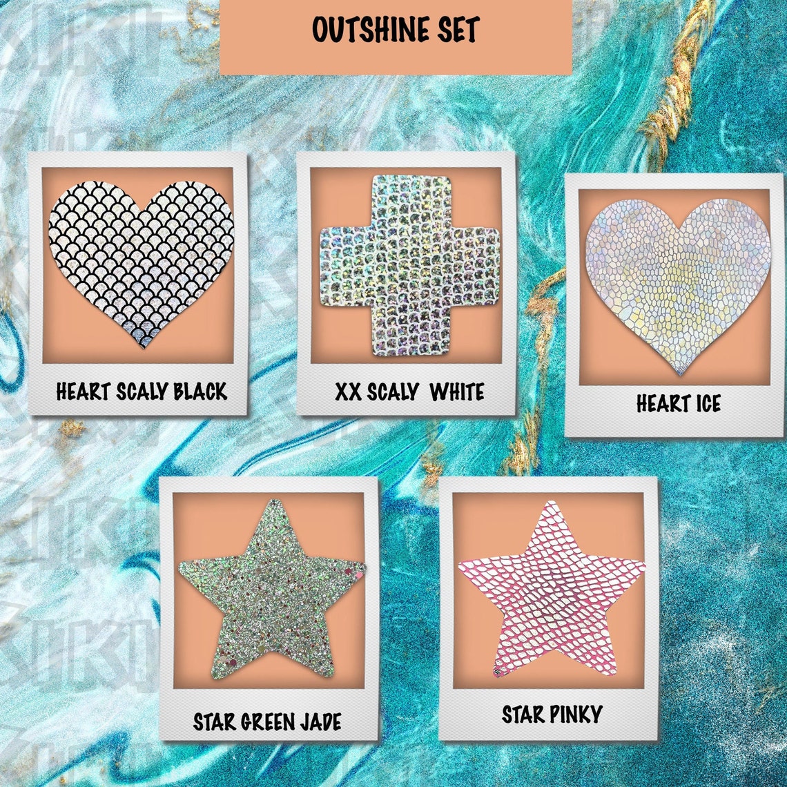 Outshine KIKI Nipple Stickers Set (including 5 Pairs) Beachwear ...
