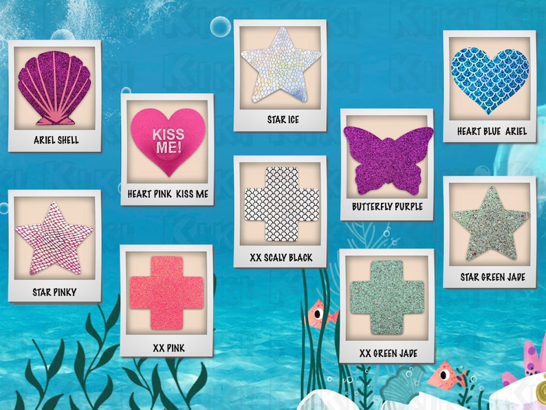 Choose 5 Pairs KIKI NIPPLE STICKERS | Nipple Pasties | Rave Pasty ...