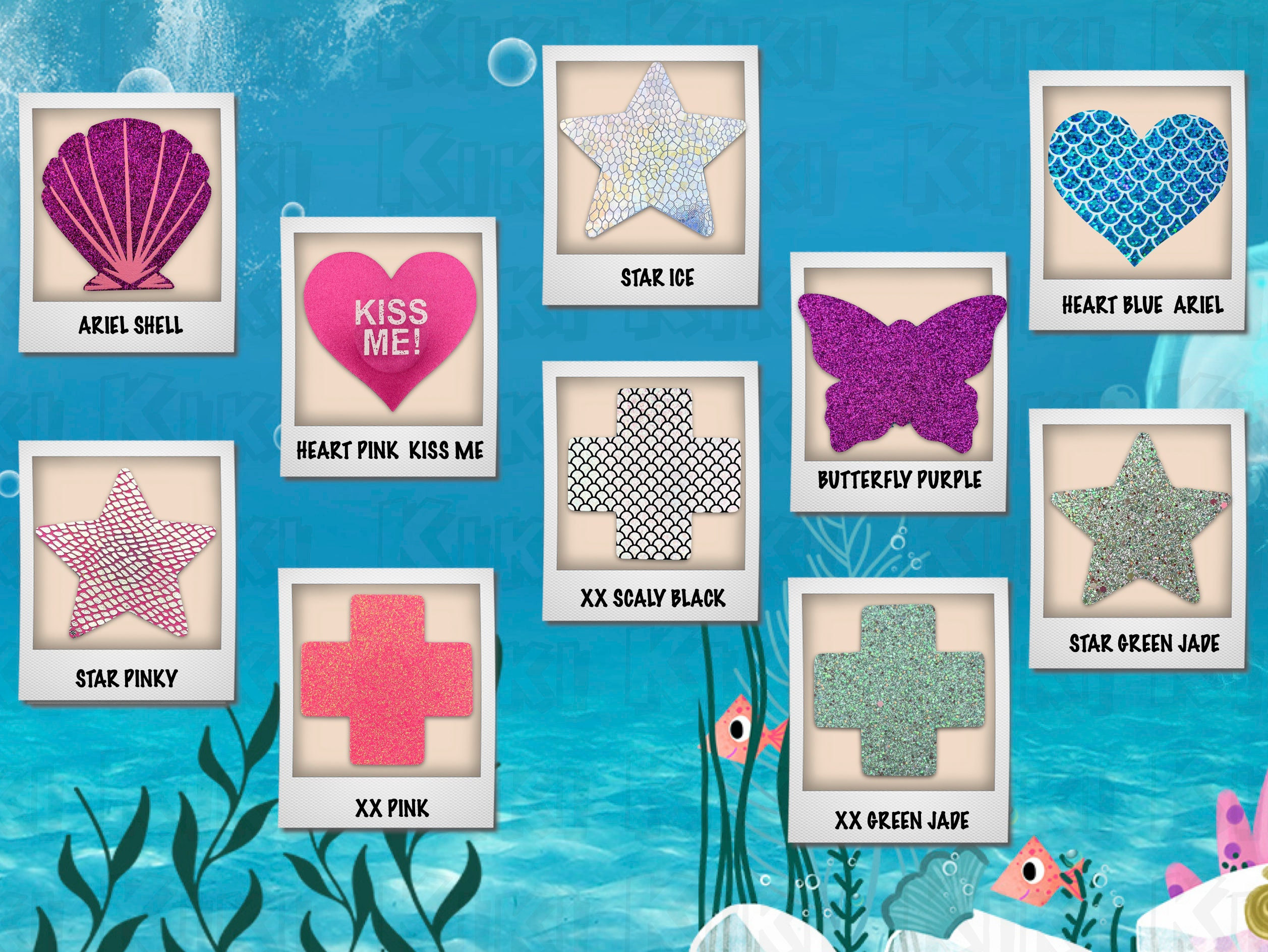 Choose 5 Pairs KIKI NIPPLE STICKERS | Nipple Pasties | Rave Pasty ...