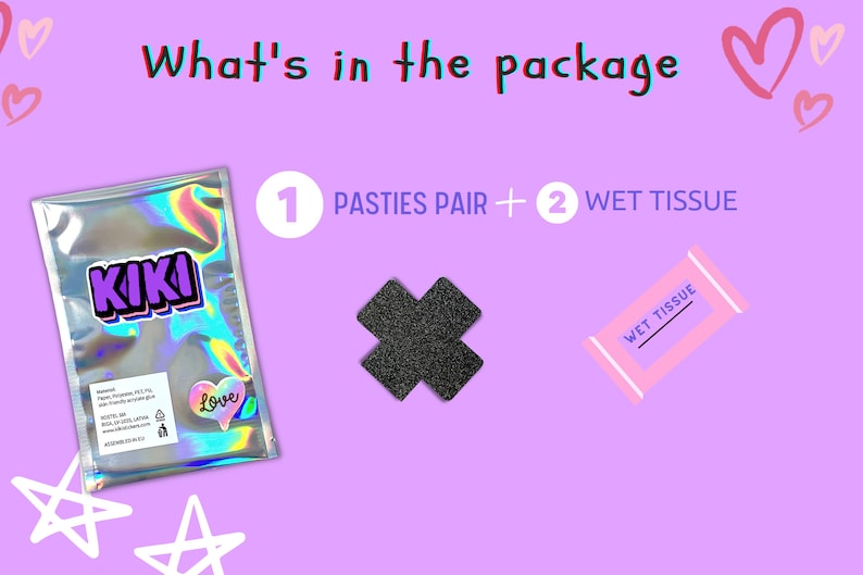 Heart Scaly Black Pairs, Nipple Stickers, Nipple Pasties, Rave Pasty ...