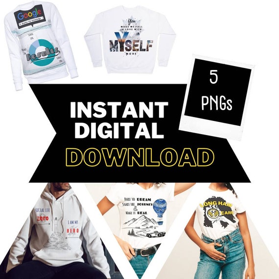 Instant Designs for T-shirts PNG Files - Etsy