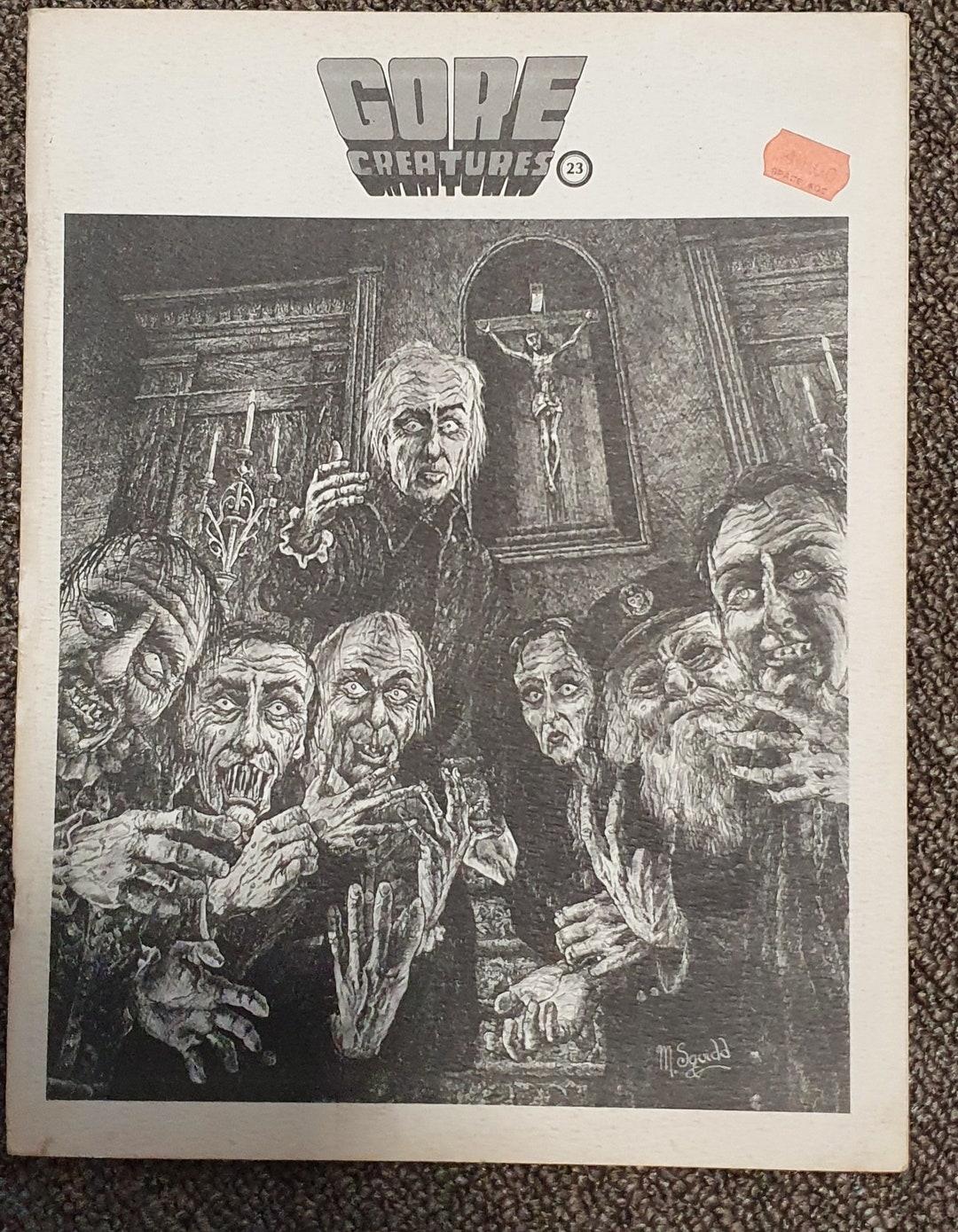 Gore Creatures 23 1975 Horror Fanzine Cover Squidd Isaacs - Etsy