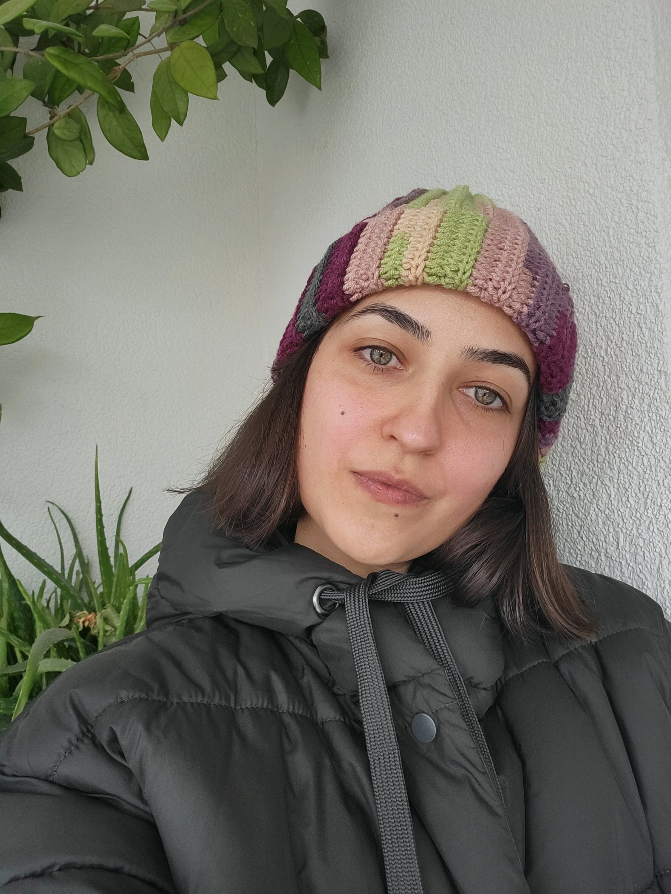 Colorful Crochet Beanie, Cute Knit Beanie, Handmade Knitted Beanie ...