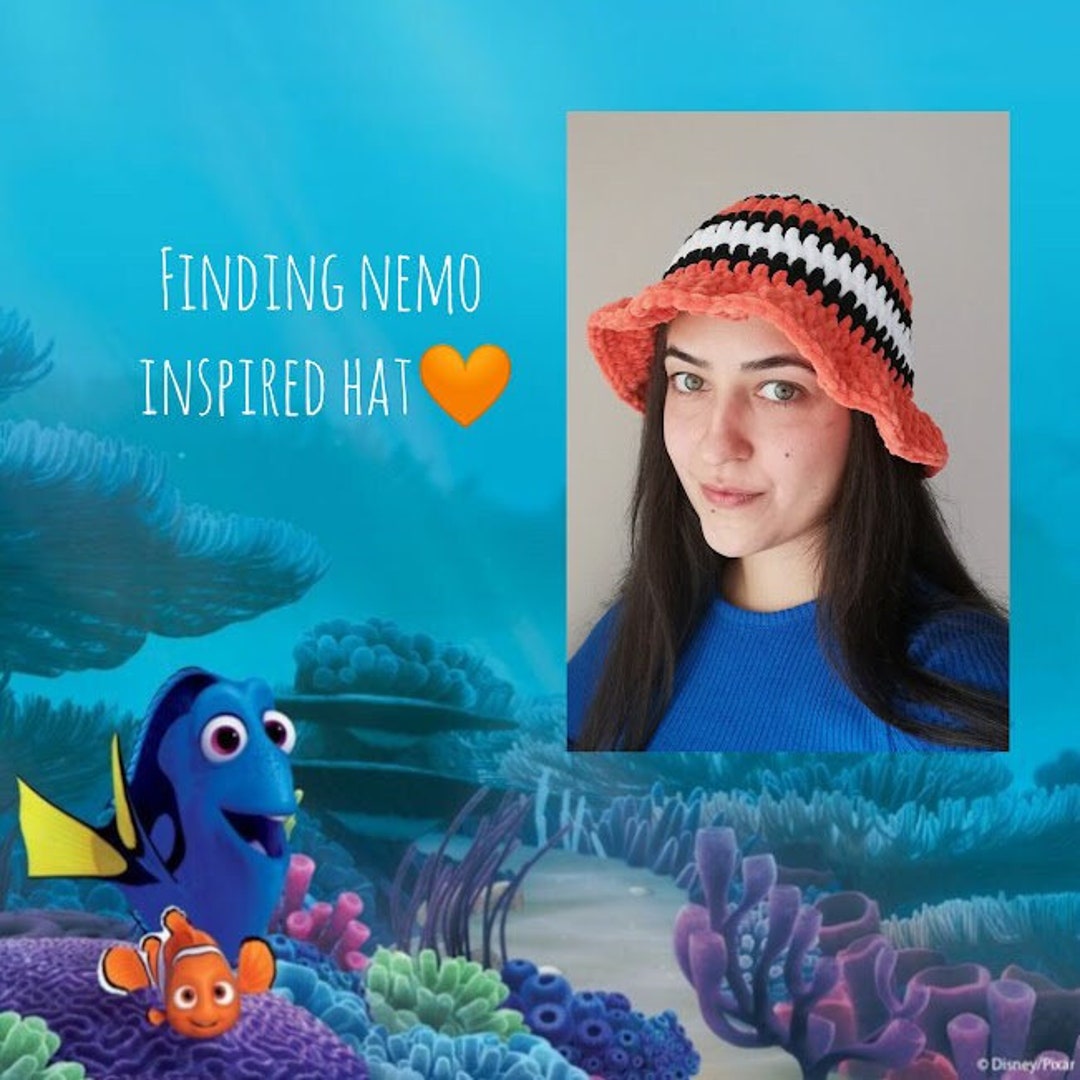 Finding Nemo Inspired Winter Bucket Hat Chunky Crochet Hat - Etsy