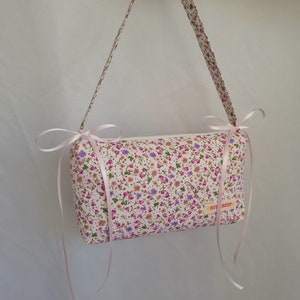 Handmade Floral Bag, Cute Shoulder Bag, Floral Coquette Ribbon Bag ...