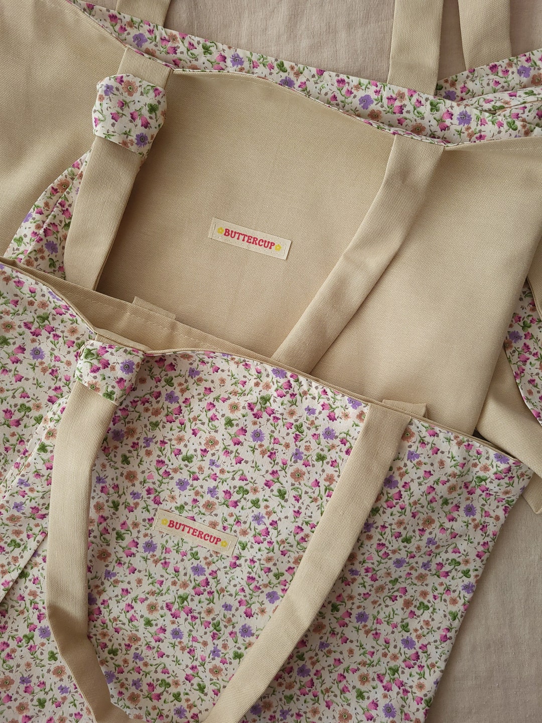 Reversible Handmade Floral Bag, Flower Printed Shoulder Bag, Gift for ...