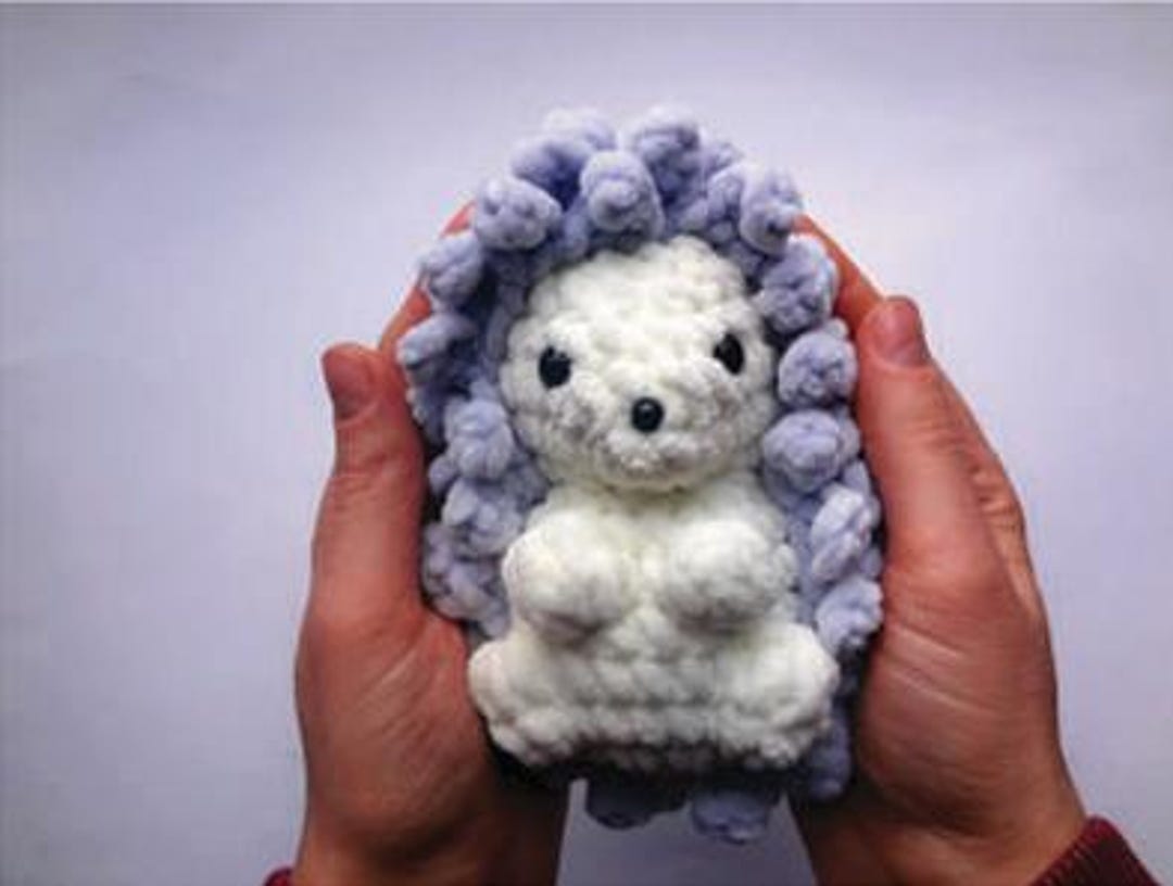 Hedgehog Handmade Fluffy Hedgehog Toy , Cute and Soft,crochet Hedgehog ...