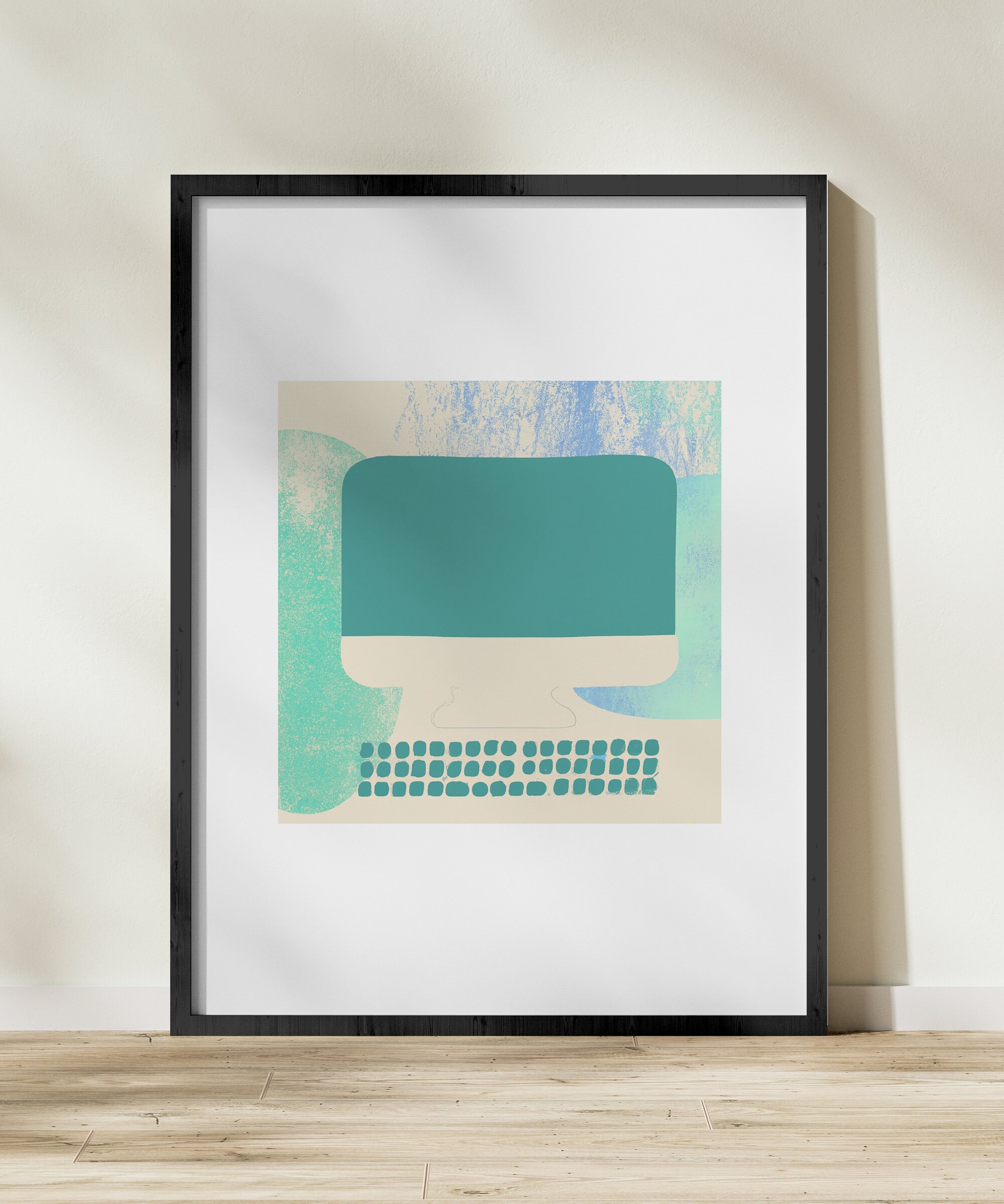 Boho Computer Wall Art. Digital Download Printable Boho Nerd Print ...