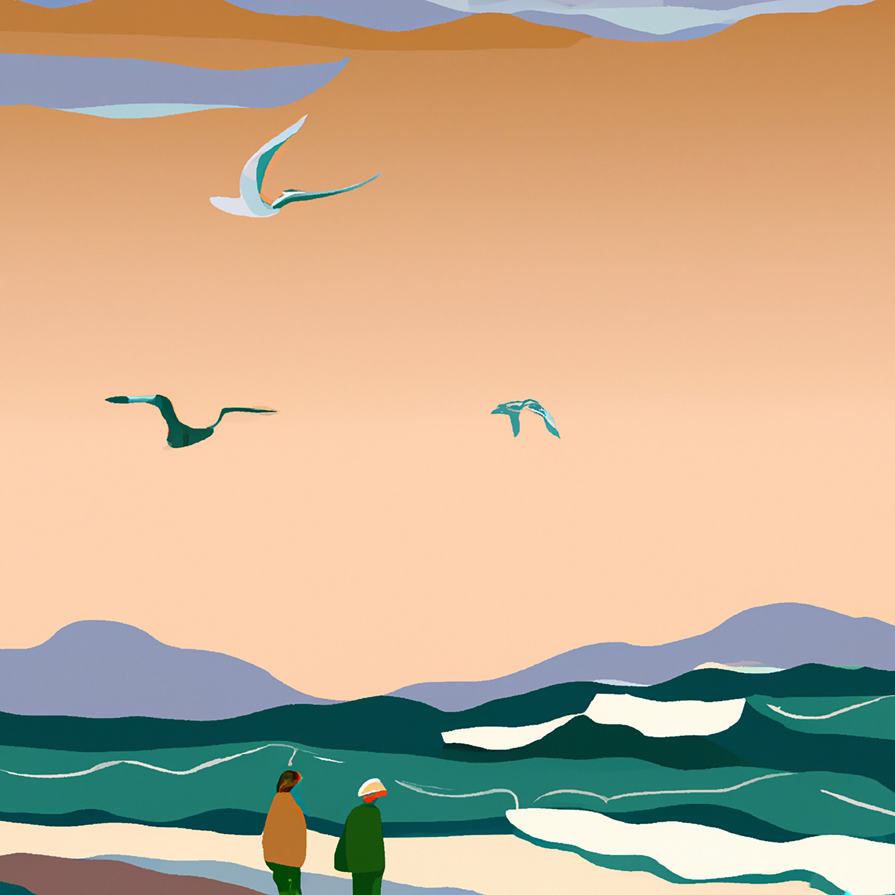 Boho Costal Prints. Scandi Ocean Art Printable Wall Decor. Beach Art ...