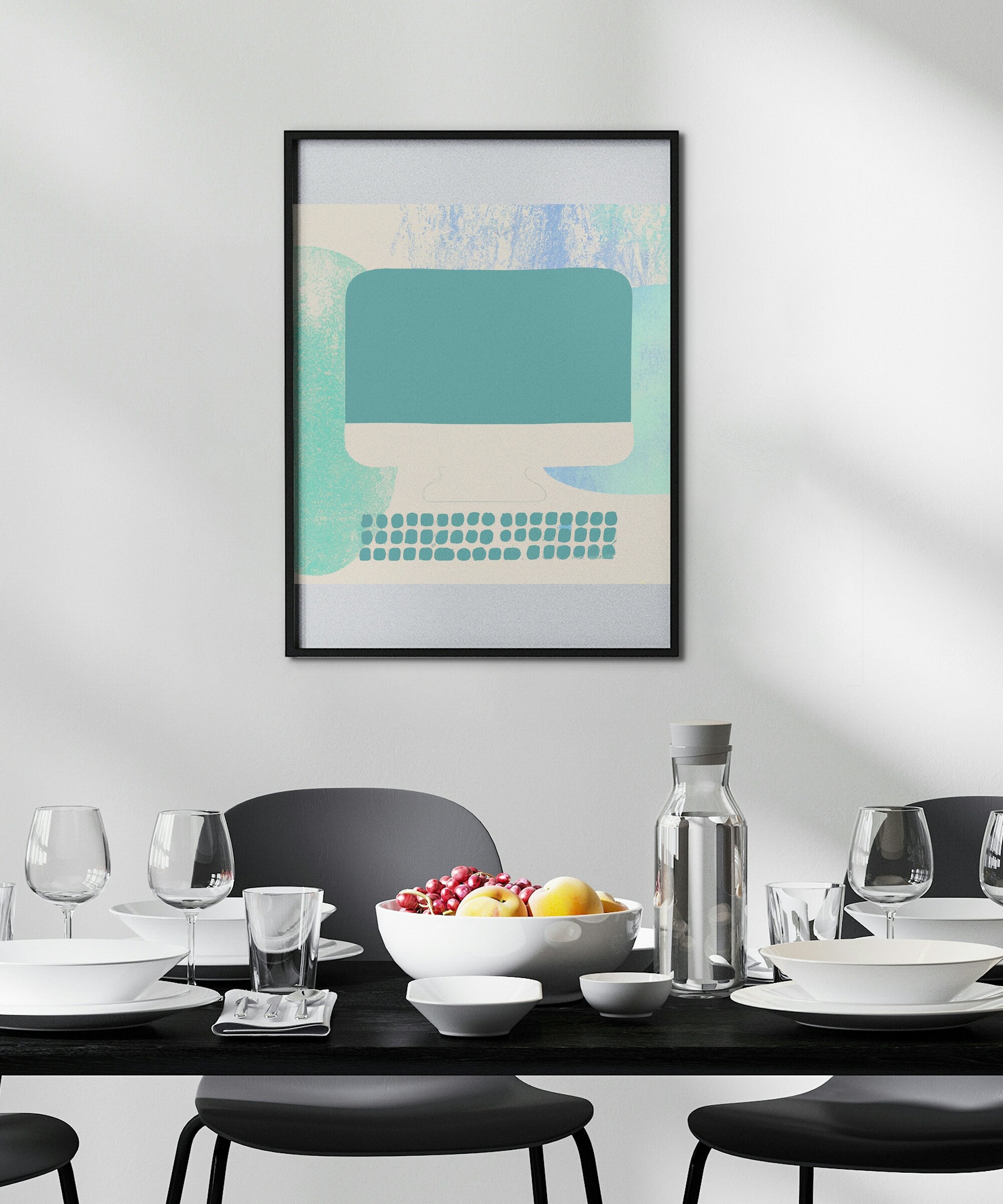 Boho Computer Wall Art. Digital Download Printable Boho Nerd Print ...