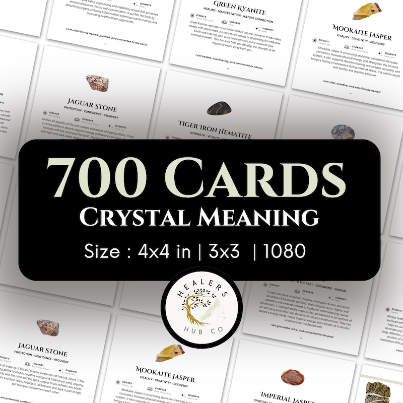 Printable Crystal Cards - Etsy