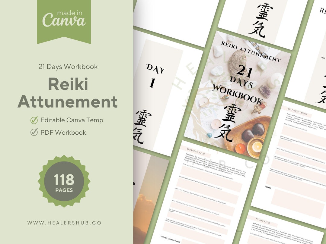 Reiki Workbook - 21-day Attunement Workbook Daily Emotional , Spiritual ...