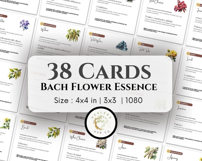 Bach Flower Divination Cards Pack - Etsy
