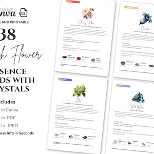 Bach Flower Cards With Crystals, Bach Flower Essence Crystal ...