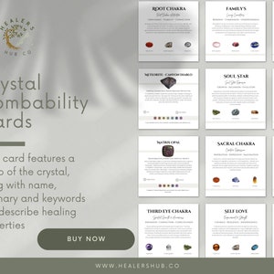 Crystal Compatibility Cards: Spiritual Growth & Energy (digital ...