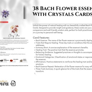 Bach Flower Cards With Crystals, Bach Flower Essence Crystal ...