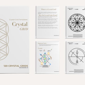 120 Printable Crystal Grids Templets | 120 Sacred Geometry Templets ...