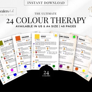 Complete Color Therapy / Chromotherapy Guide: 24 Color Fact Sheets ...