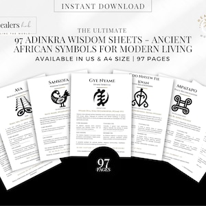 Adinkra Wisdom Cards: African Symbol Oracle, Meditation & Education ...