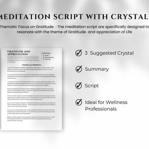 7 Guided Gratitude Meditation Scripts With Crystals : Mindfulness ...