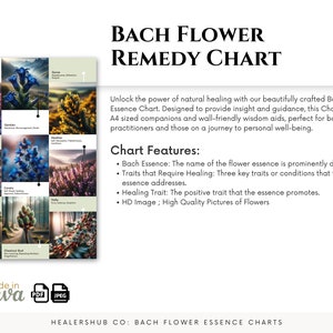 Bach Flower Essence Charts: Healing Traits, Emotional Balancing ...