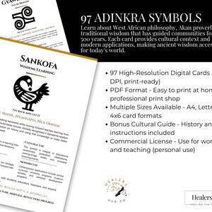 Adinkra Wisdom Cards: African Symbol Oracle, Meditation & Education ...