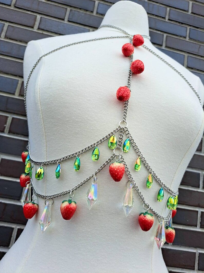 Custom Strawberry Body Chain - Etsy