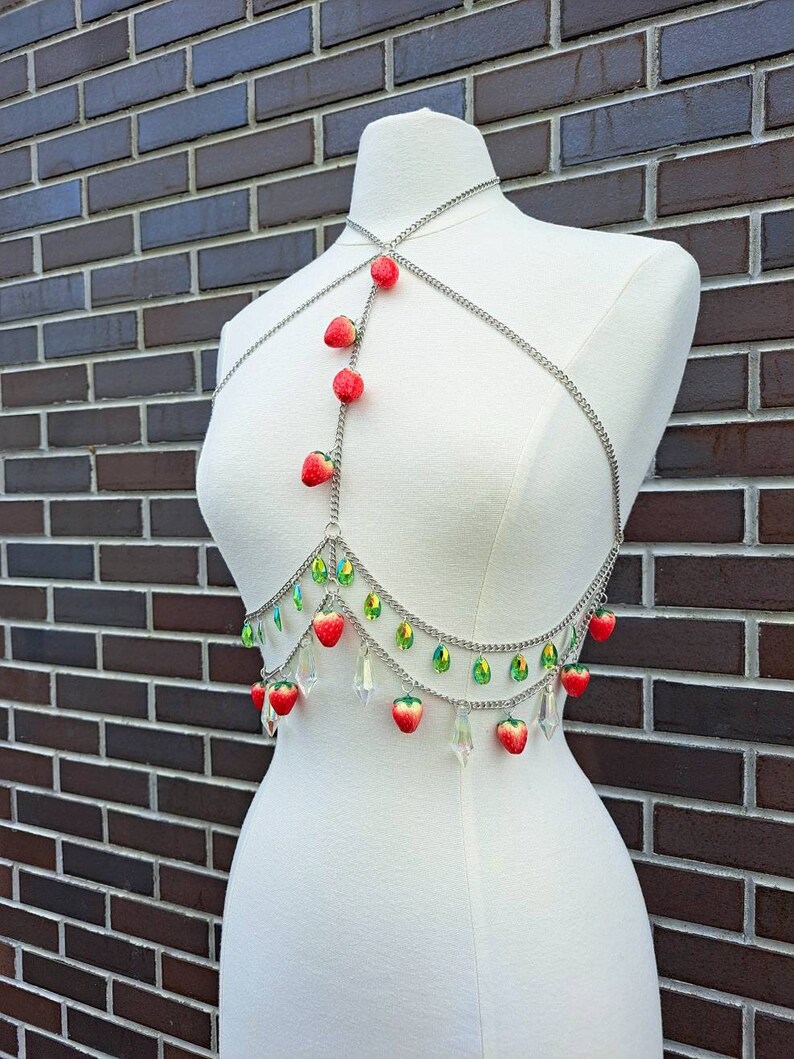 Custom Strawberry Body Chain - Etsy