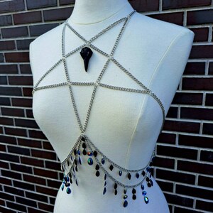 Customized Pentagram Star Body Chain - Etsy
