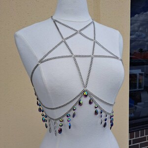 Customized Pentagram Star Body Chain - Etsy