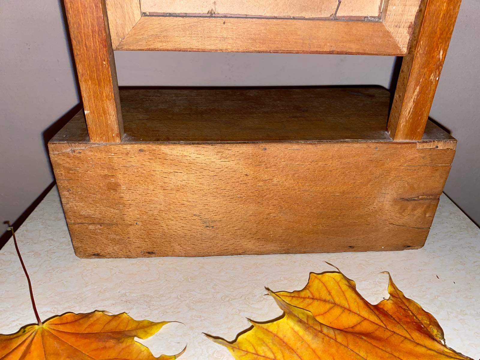 Vintage Small Wooden Dressing Table in Rustic Style; Dresser With ...