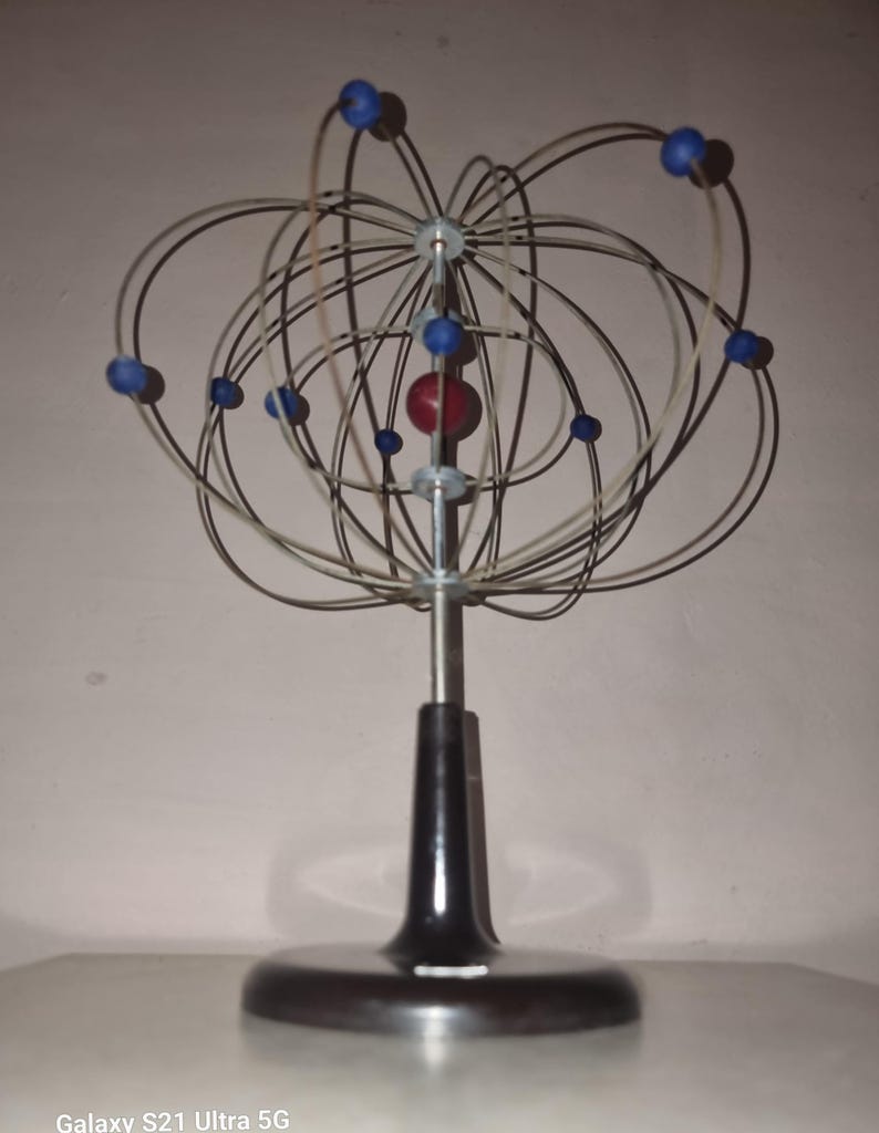 Vintage Atomic Model. Structure of the Atom. Space Age - Etsy