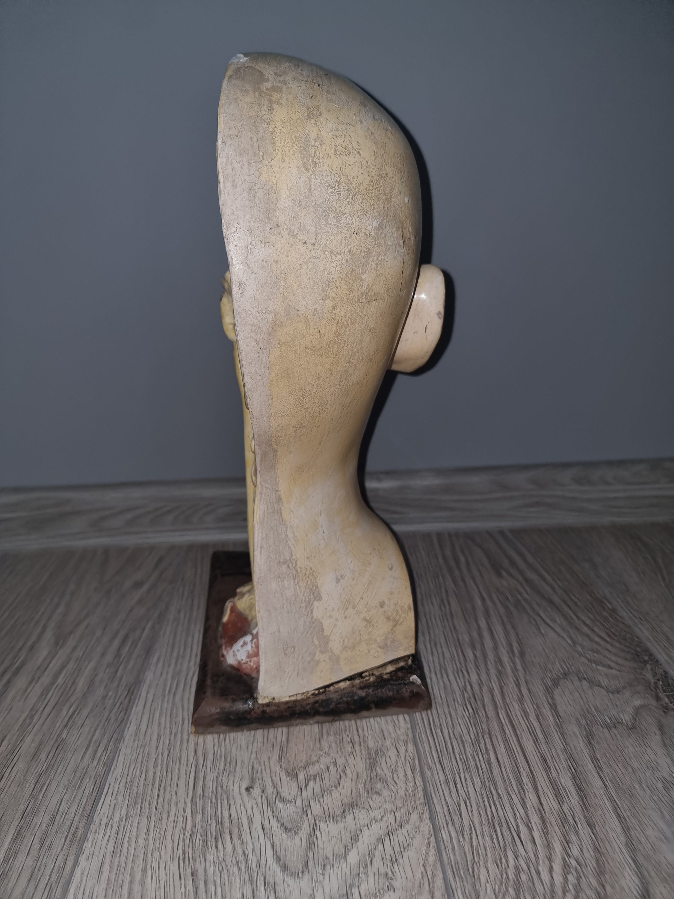 Antique Anatomical Model of a Human Head 1880. Sculpture. Life Sizean ...