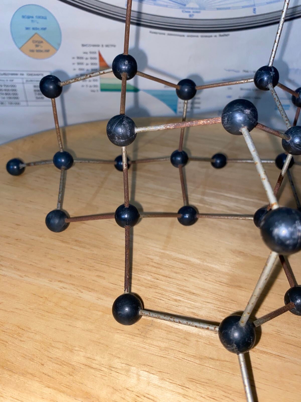 Vintage Educational Model of Crystal Lattice of Chemical Element - Etsy