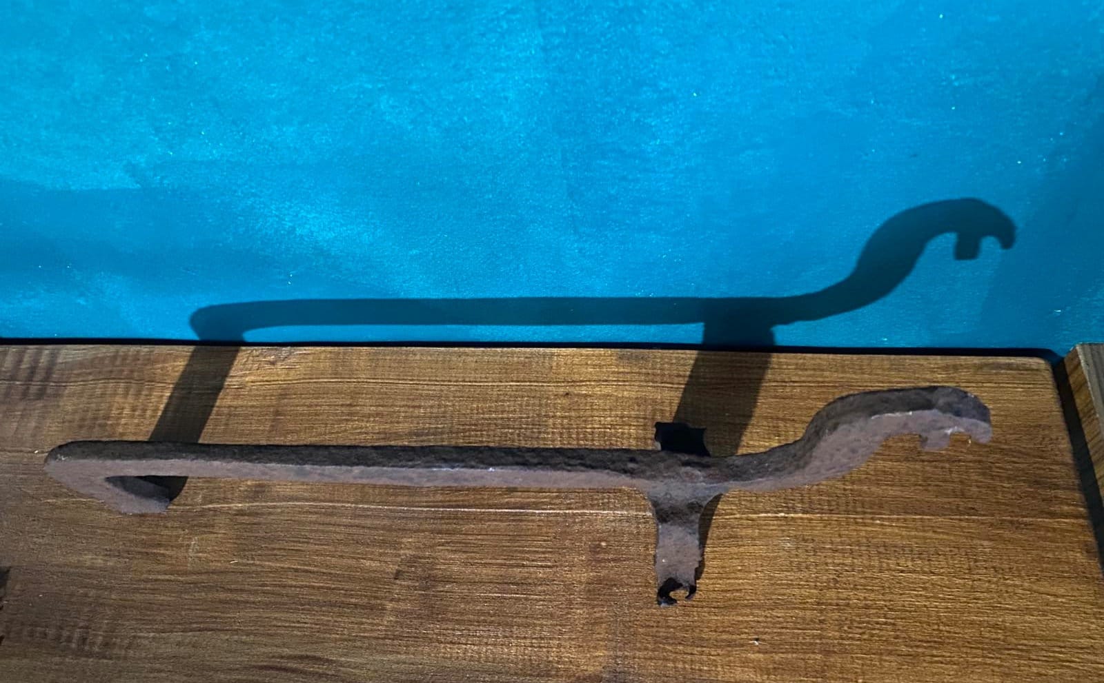 Primitive Wrought Iron Hearth Horse. Wood Support. Glavniarnik. - Etsy