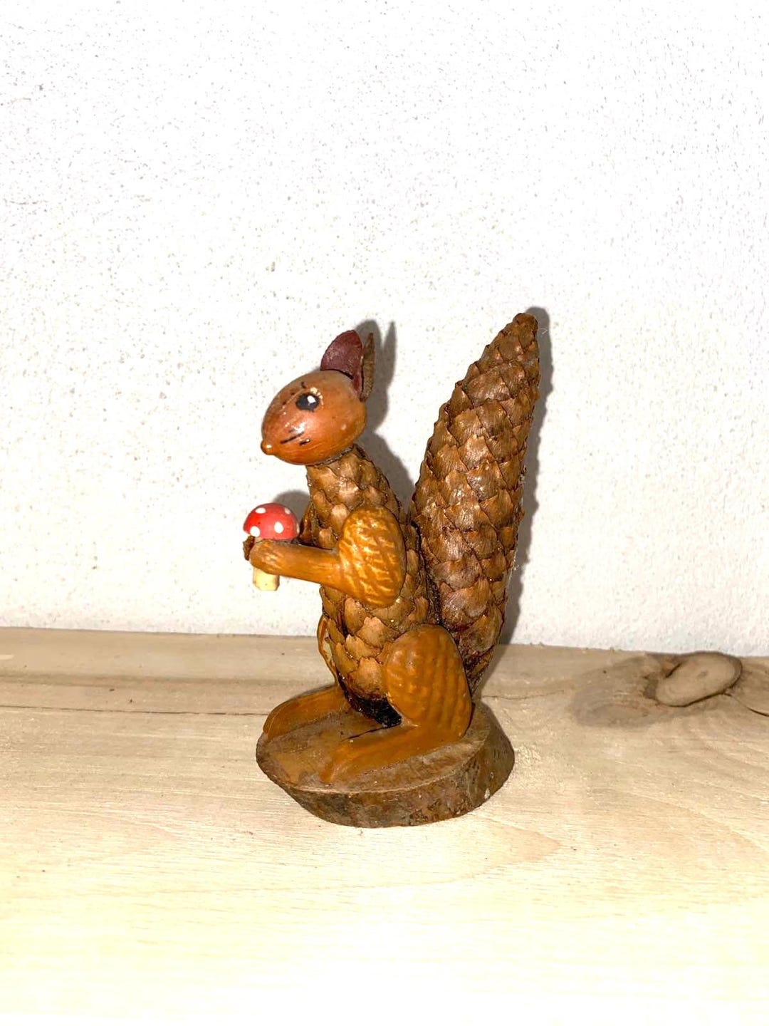 Wooden Squirrel, Toy, Decoration, Figurine. Handmade! - Etsy