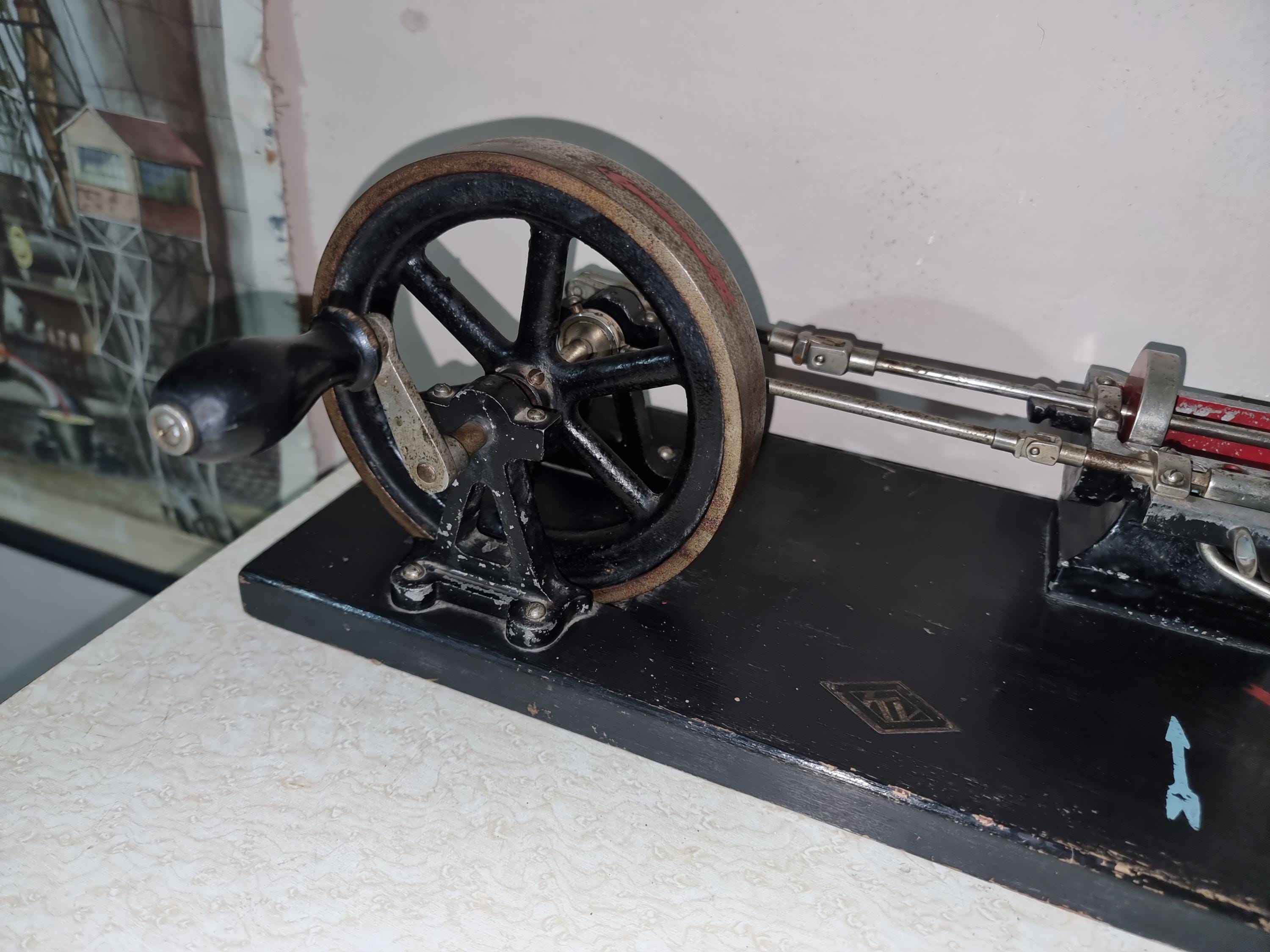 Vintage Steam Engine Model; Vintage Metal Machine; Antique Decor - Etsy