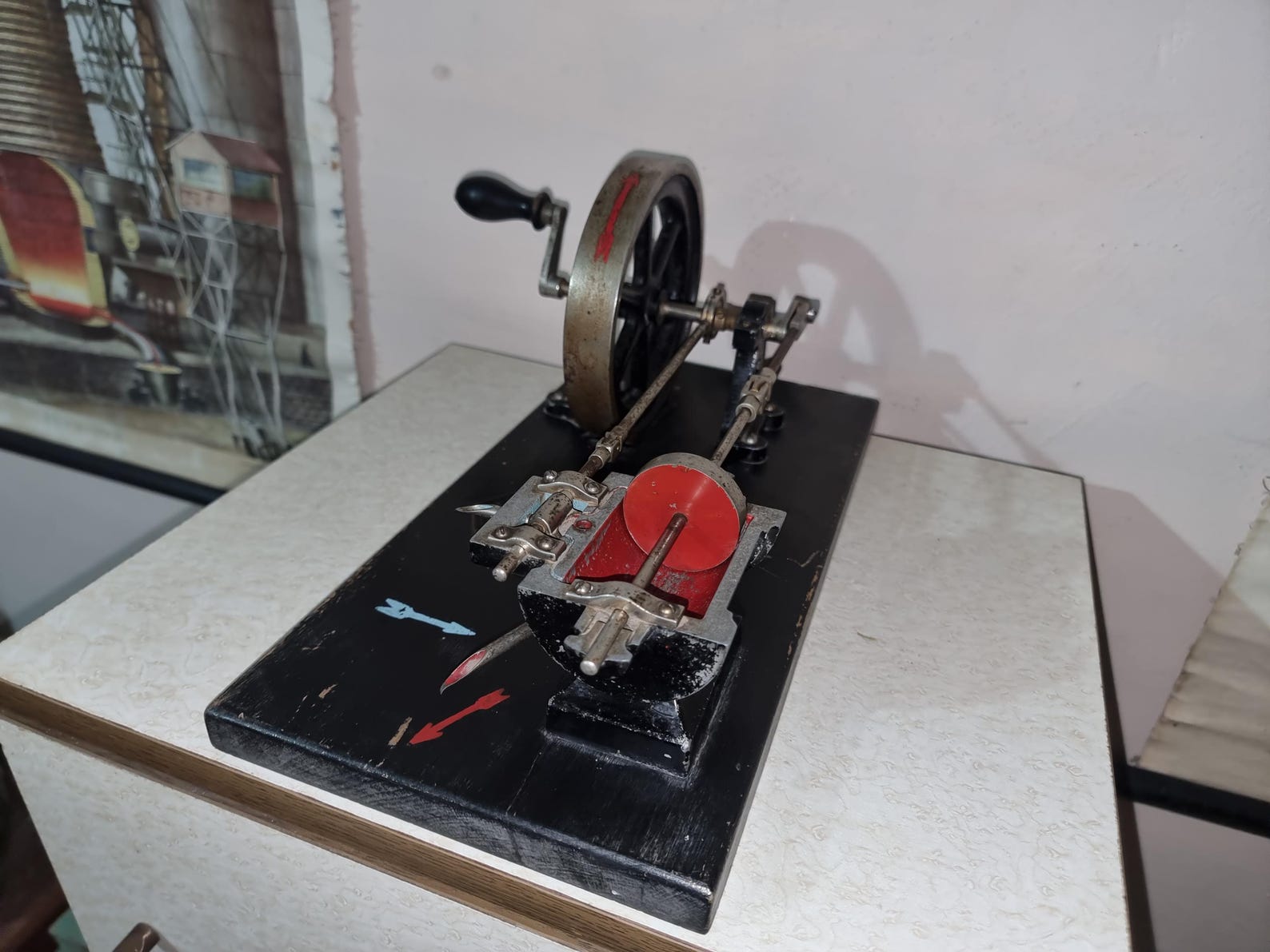 Vintage Steam Engine Model; Vintage Metal Machine; Antique Decor - Etsy