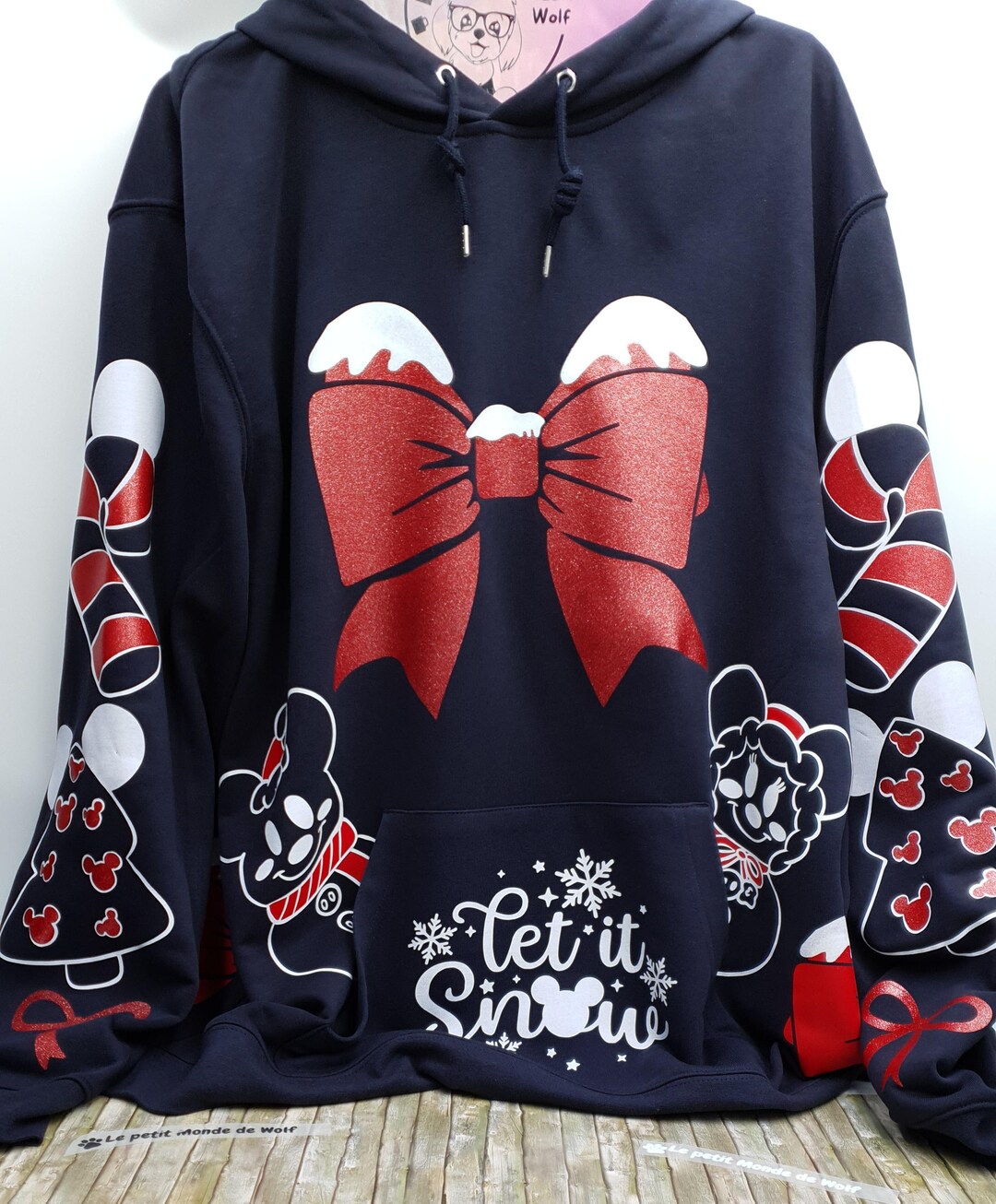 Let It Snow Disney Sweat, Aesthetic Hooded Sweatshirt, Disney Winter ...