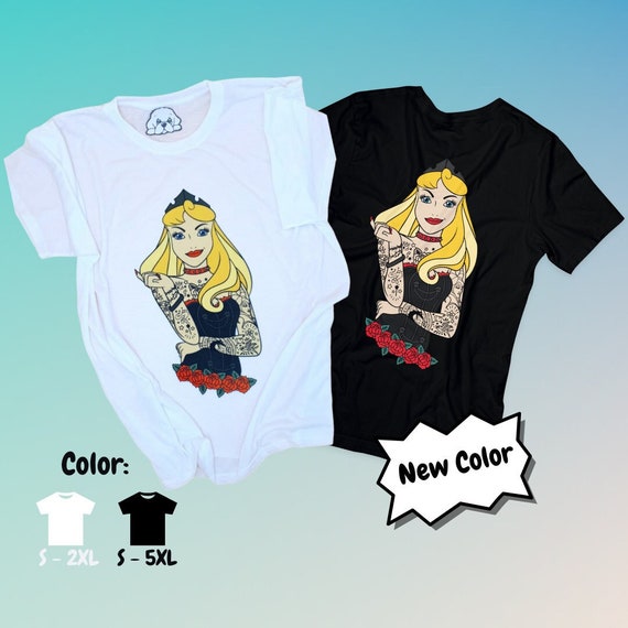 Punk Disney Prinsesser Alice Punk Rock Maglie Principesse Disney