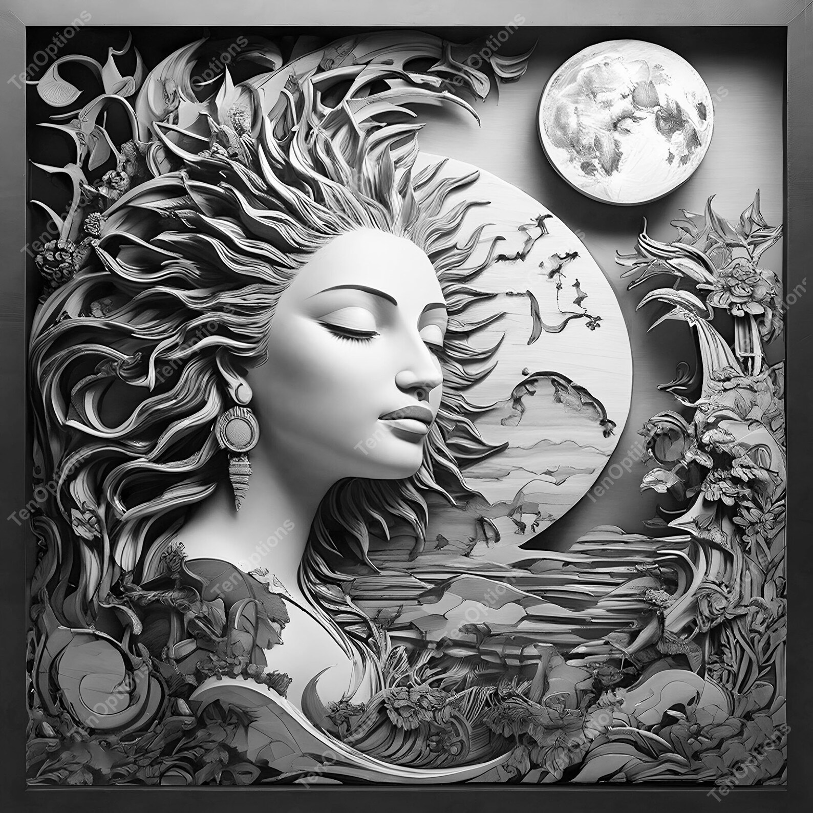 Laser Burn PNG, Laser Engrave Png, Lightburn File, 3D Illusion, Xtool ...