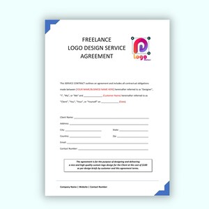 Freelance Logo Designer Contract Template Graphic Designer Service ...