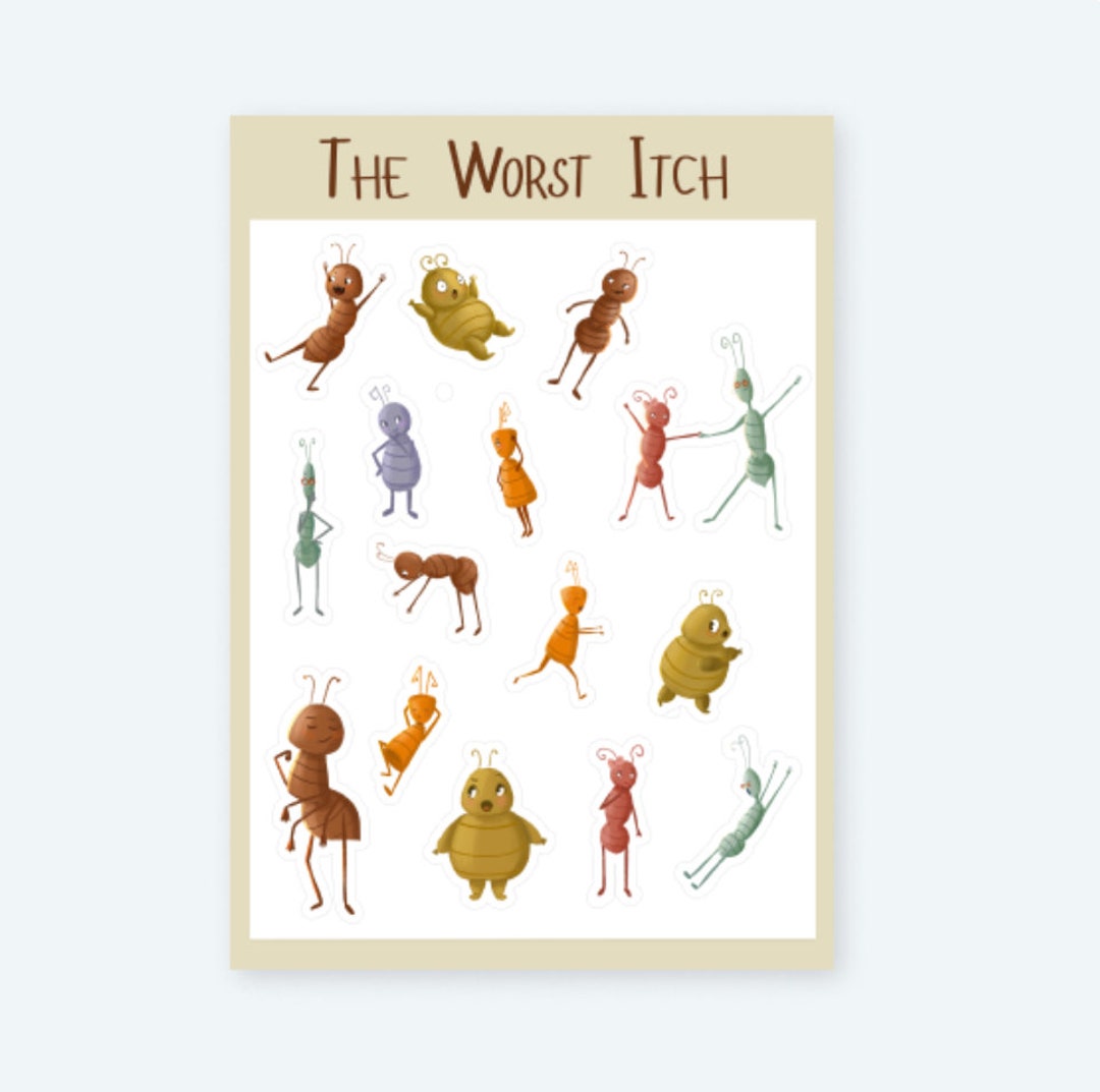 The Worst Itch Sticker Sheet - Etsy