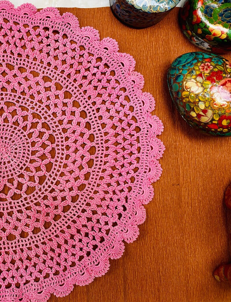 Crochet Doily Transparent Framed Doily for Wall Art Handmade - Etsy