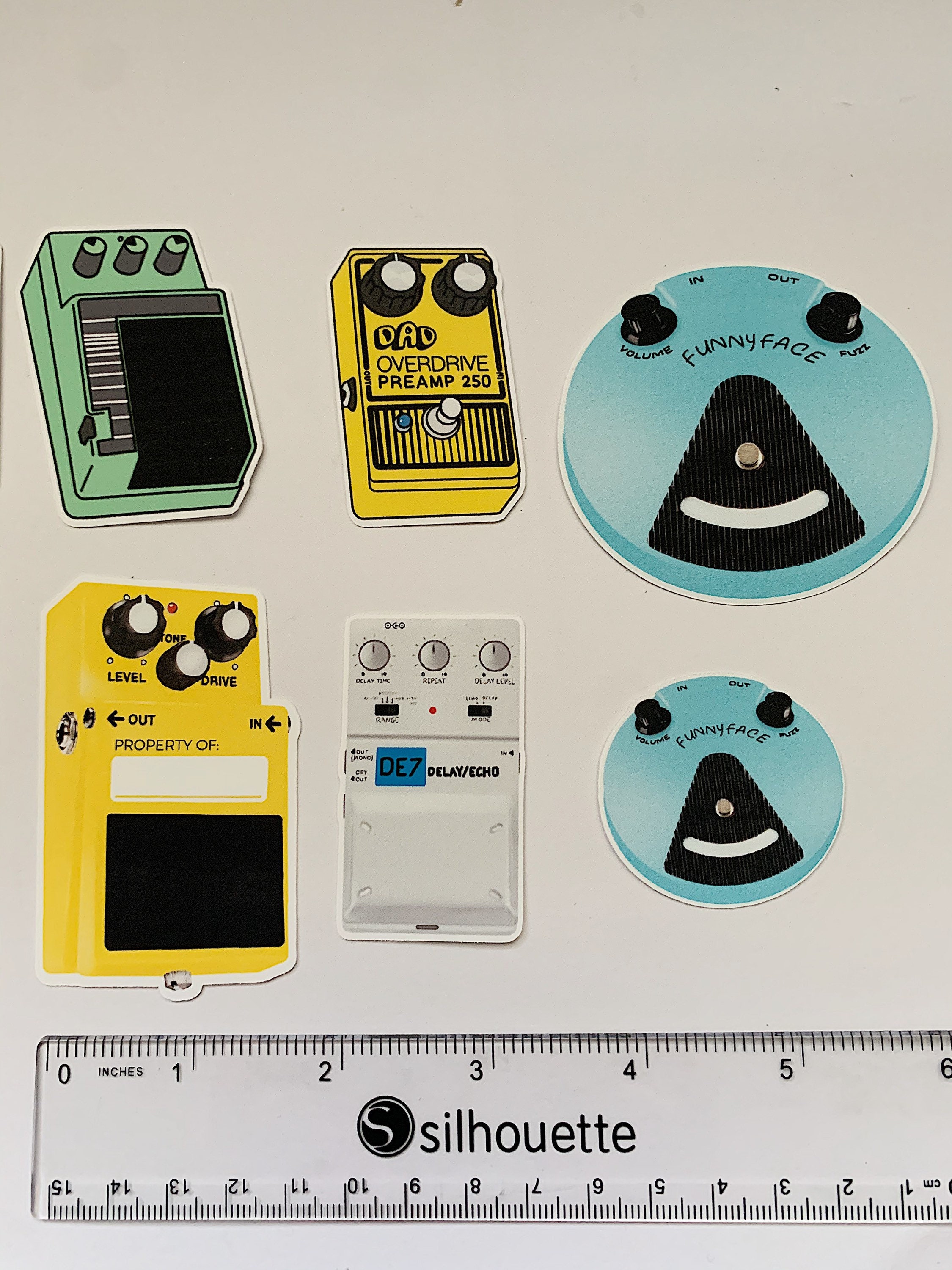 Ultimate Guitar and Effect Pedals Sticker Bundle. Pack of 21 Matte Kiss ...
