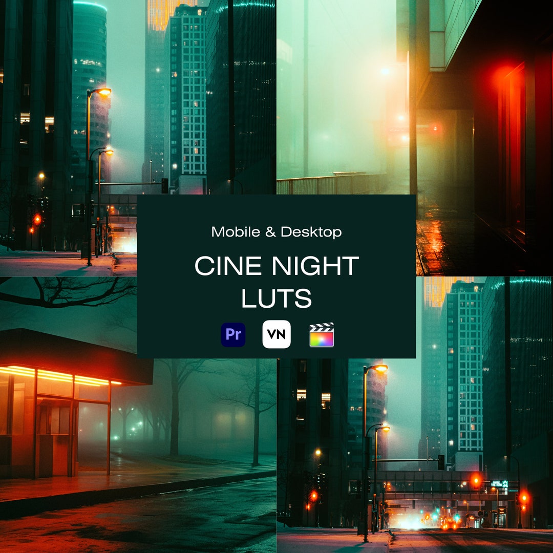 10 Cinematic Night Luts for Color Grading,cinematic Luts,movie Luts ...