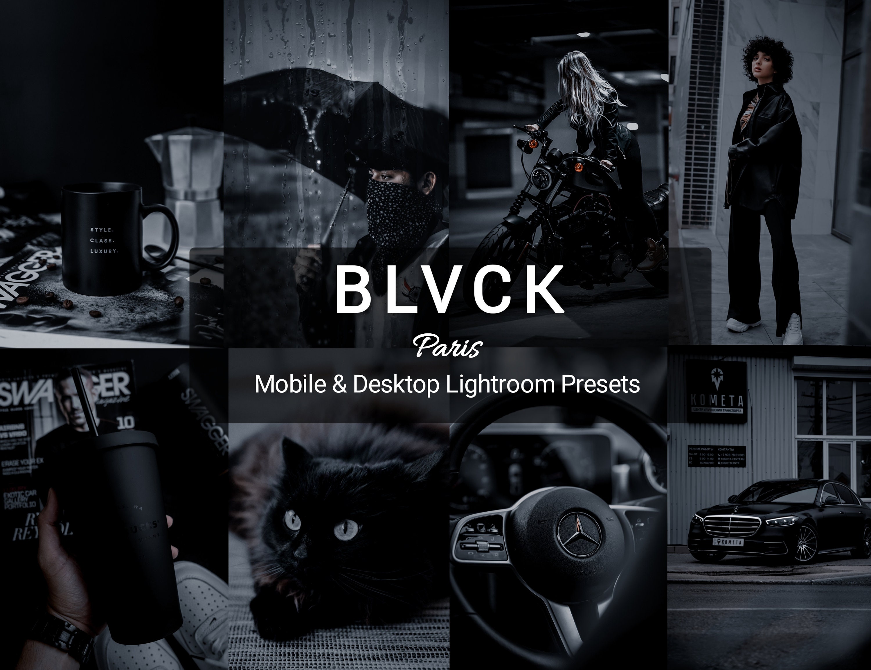 10 Blvck Paris Lightroom Mobile and Desktop Presets Black Presets ...