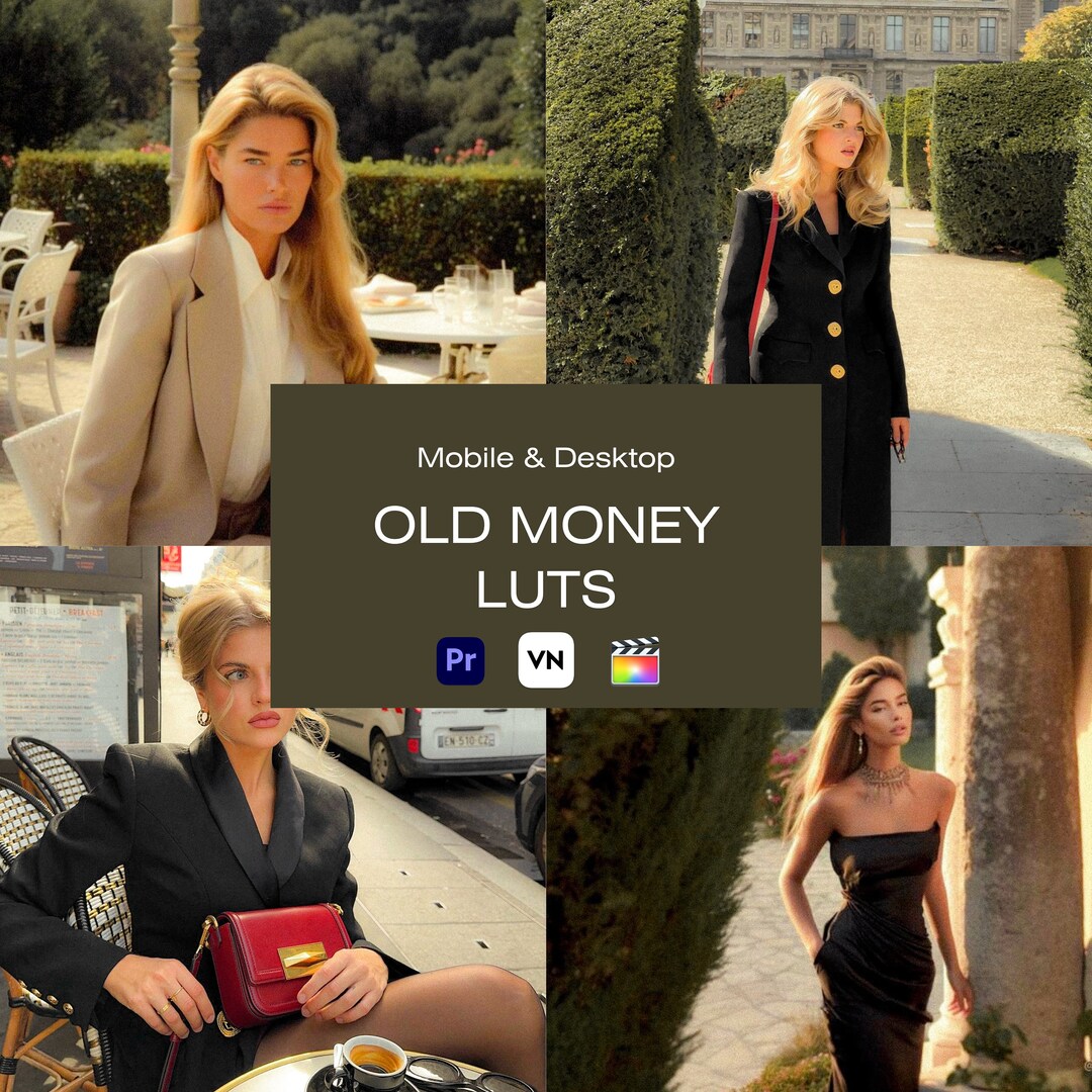 10 Old Money Video Premiere Pro,final Cut Pro,after Effect,vn Luts,film ...
