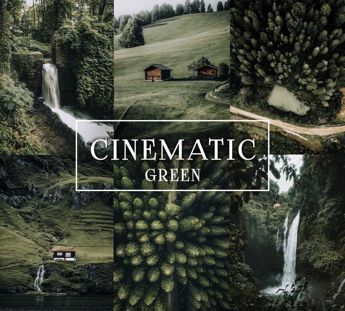 10 Cinematic Green Lightroom Moblie & Desktop Presets - Etsy